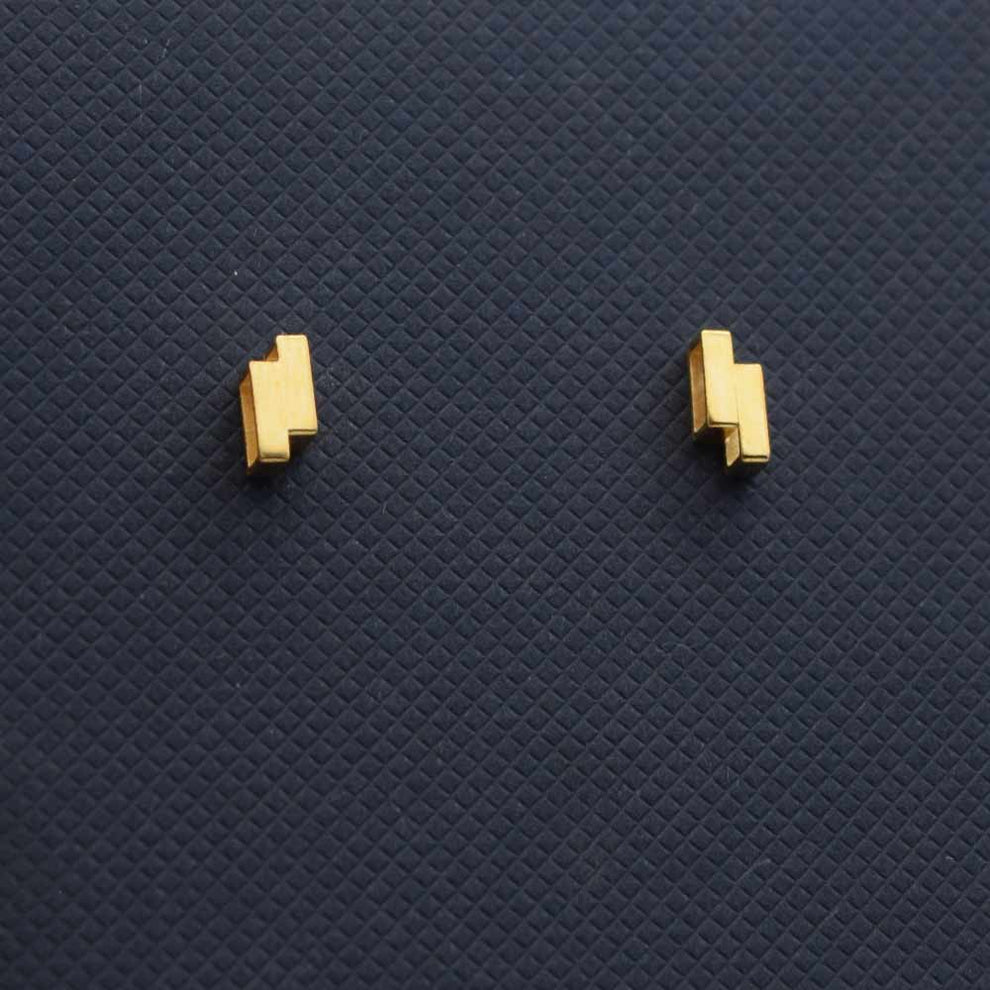 Double Brickwork Studs – Ellys May Jewellery